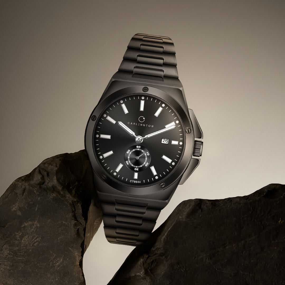 Carlington Legacy Series Analog Wrist Watches with Chronograph & Stain